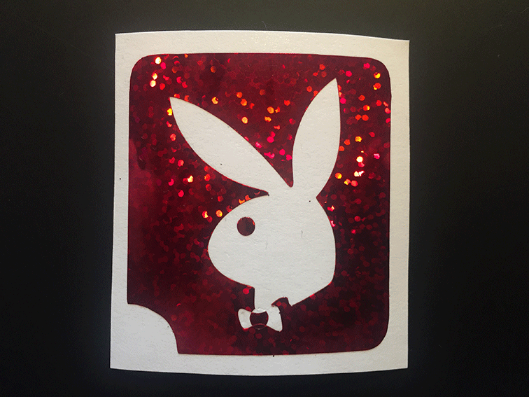 Stencil 100 Rabbit Type 4 (Packet of 5) - Glitter Tattoo Stencils